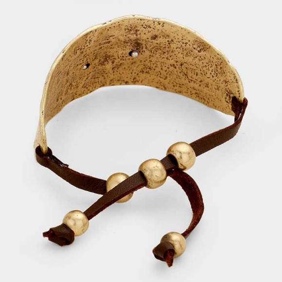 Jewelry | Happy Camper Two Tone Metal Cinch Bracelet | Poshmark